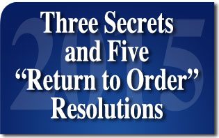 Three Secrets and Five ‘Return to Order’ Resolutions for 2015 - The ...