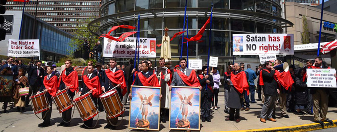 Protests Work! Satancon Canceled for 2024 - The American TFP